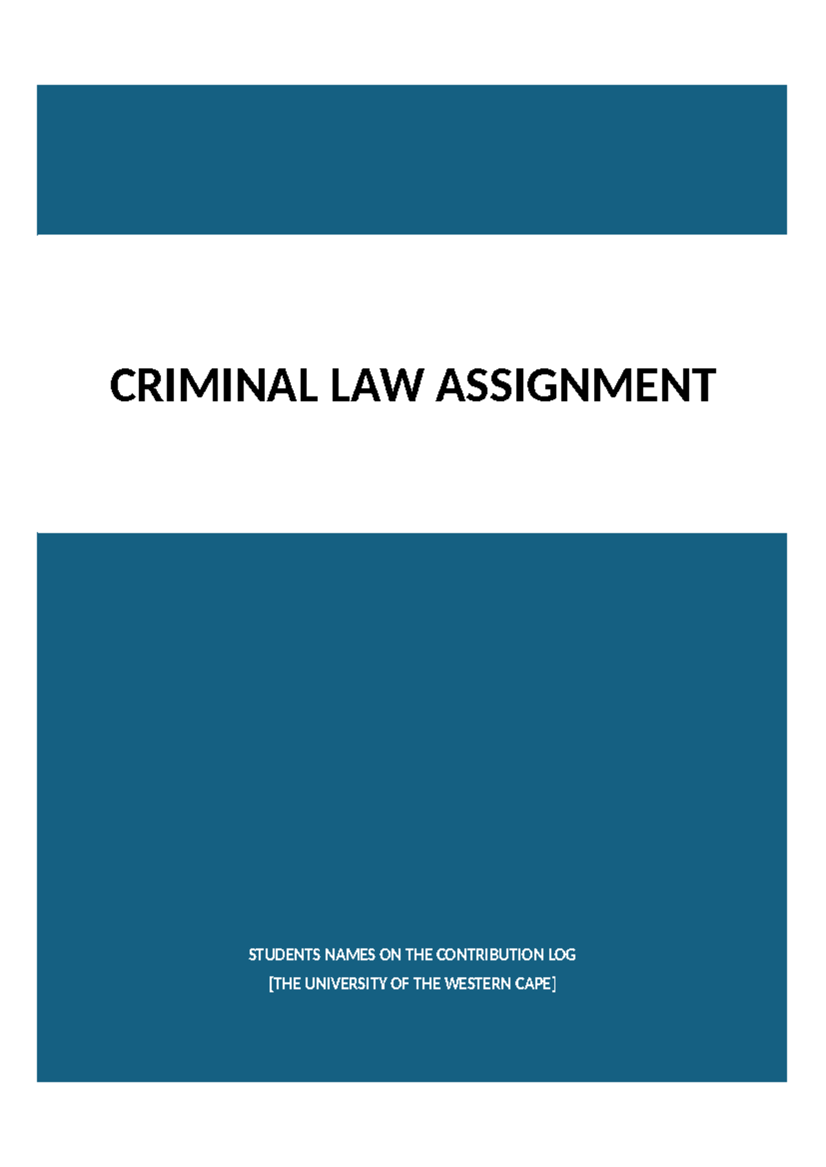 CRIMINAL LAW ASSIGNMENT: JUDGMENT ON THE SPELUNCEAN EXPLORERS CASE ...