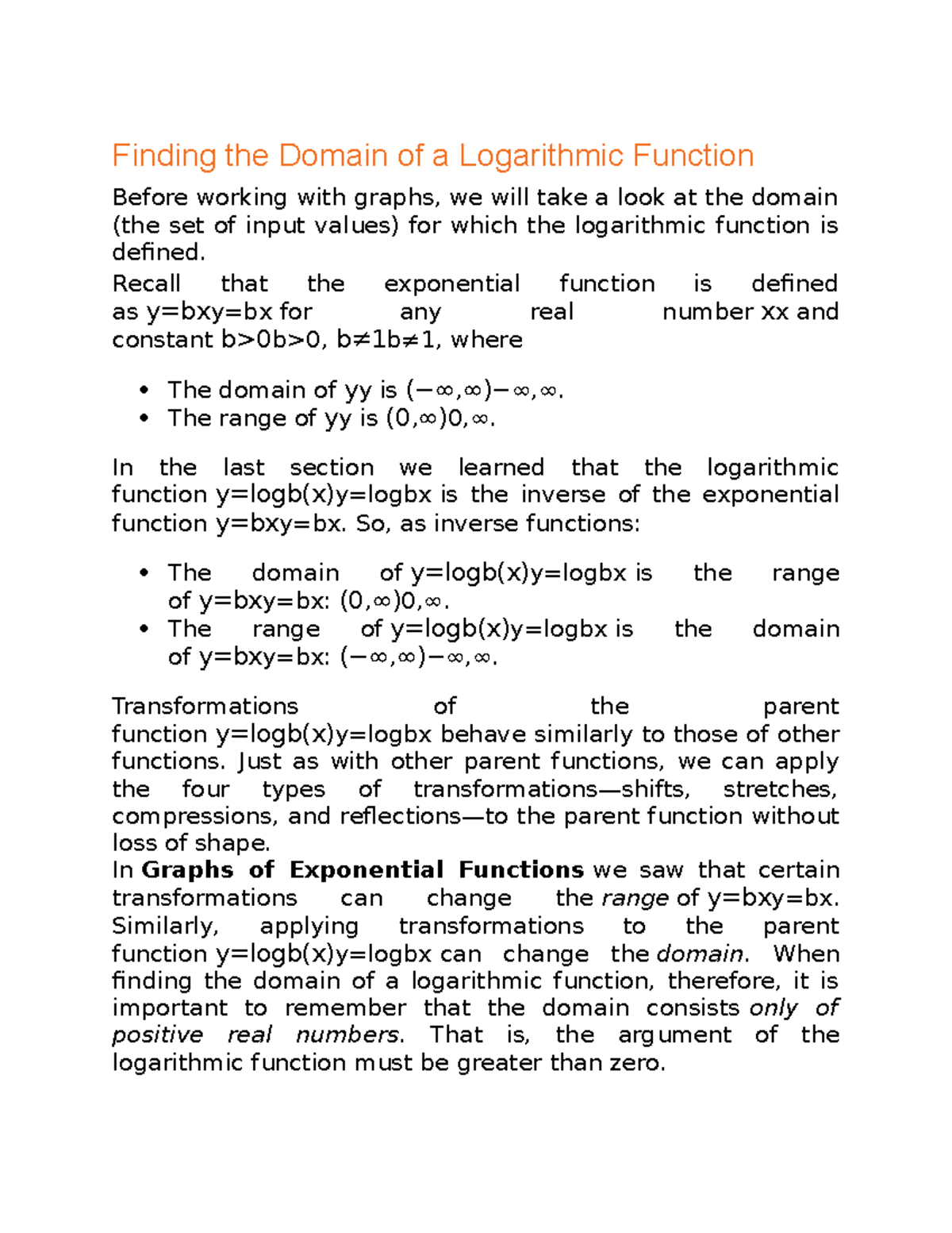 2-2 Reading and Participation Activities Graphs of Logarithmic ...