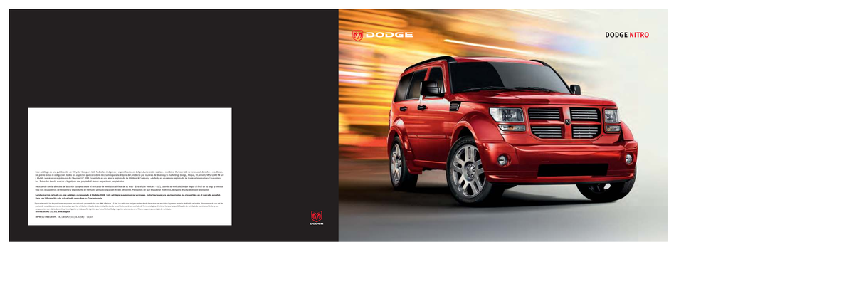 Catálogo del Dodge Nitro 2008: Especificaciones y Características - Studocu