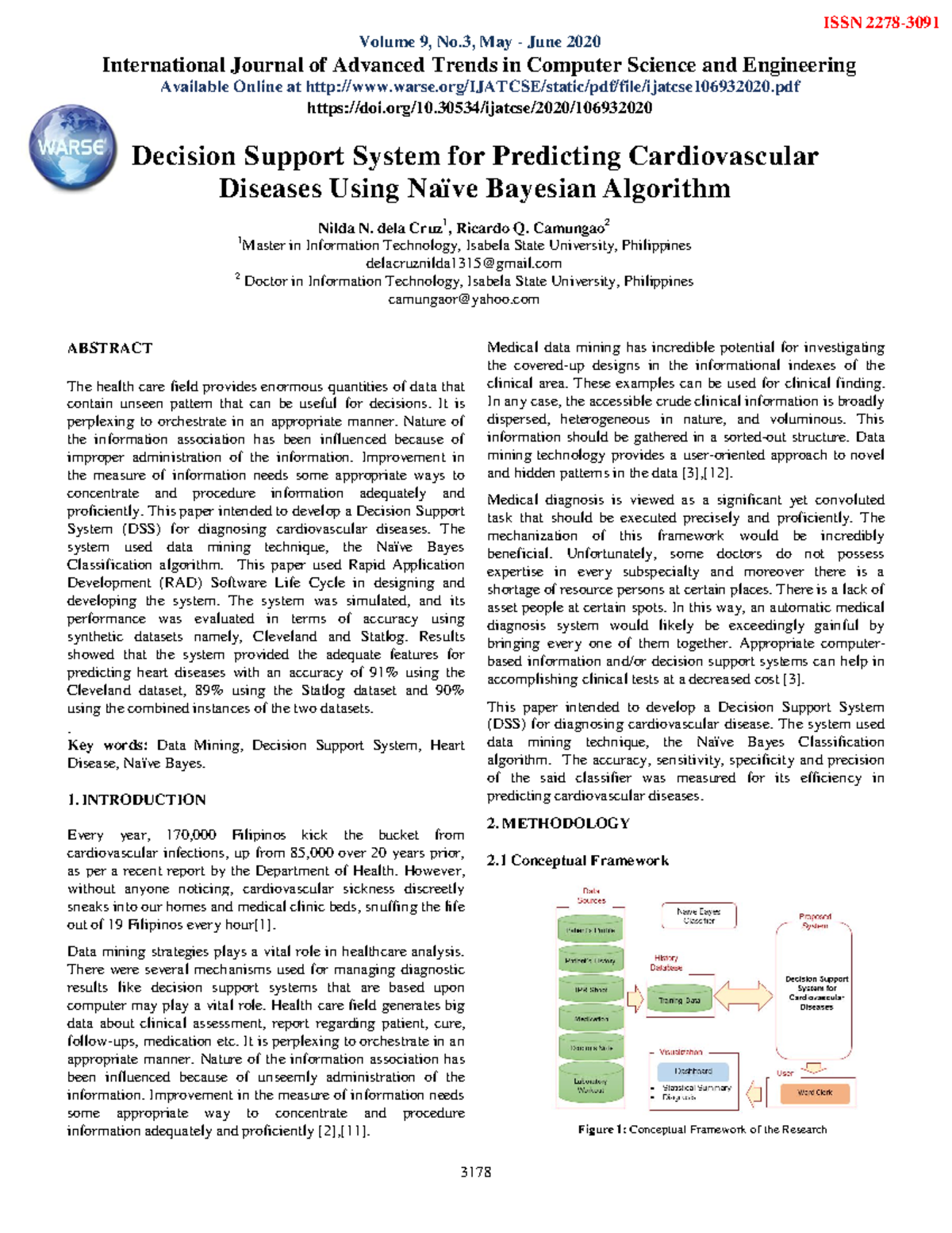 DSS for Predicting Cardiovascular Diseases Using Naïve Bayes Algorithm ...