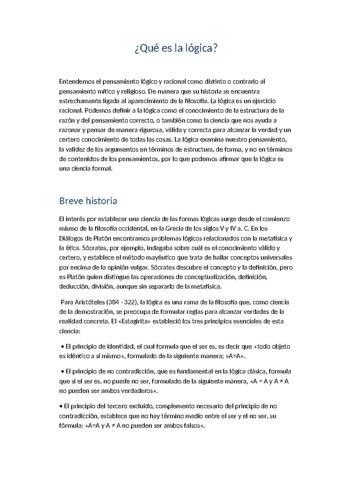 Caracterización de la lógica - ¿Qué es la lógica? Entendemos el ...