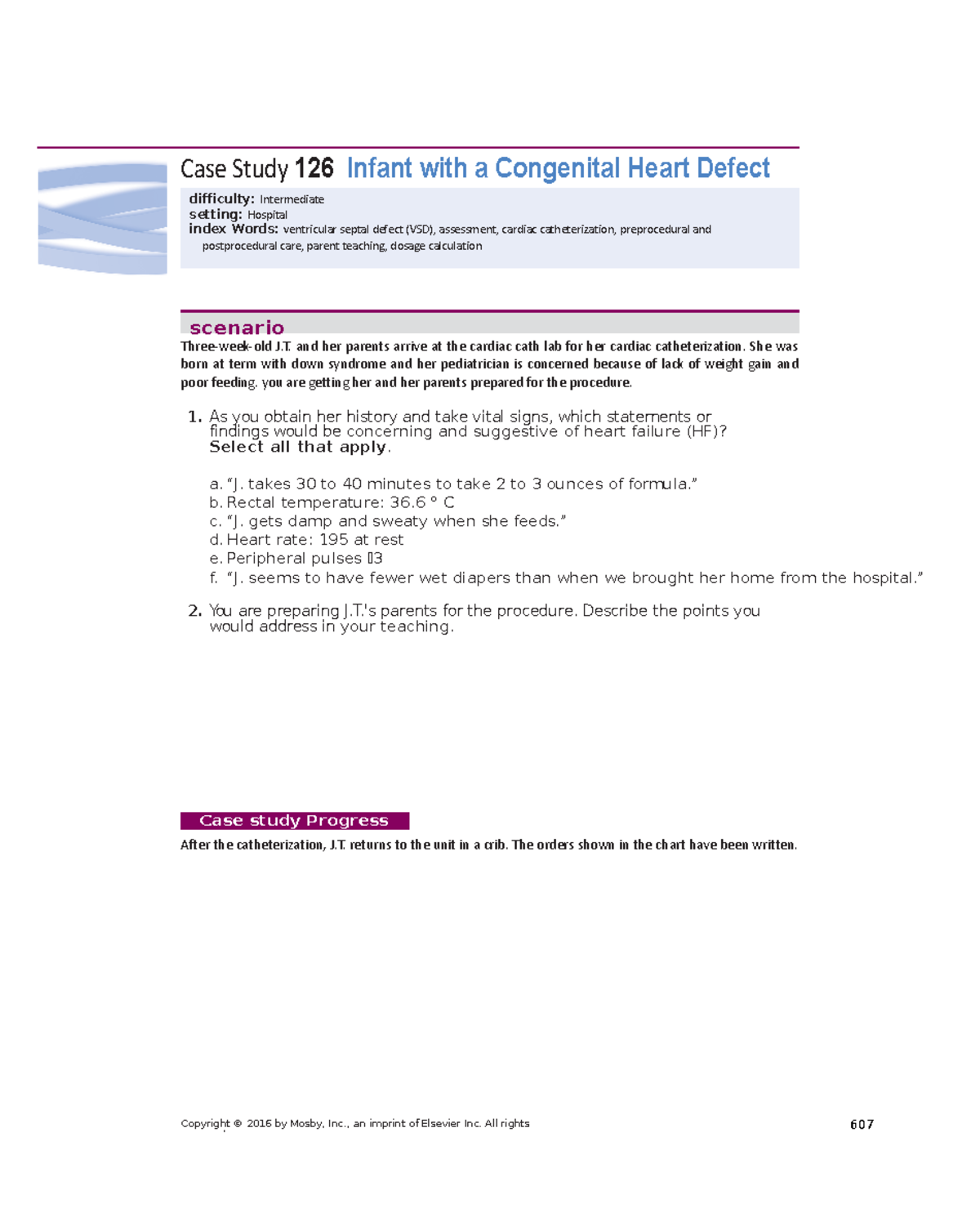 Case Study 126: Infant with Congenital Heart Defect and VSD Insights ...