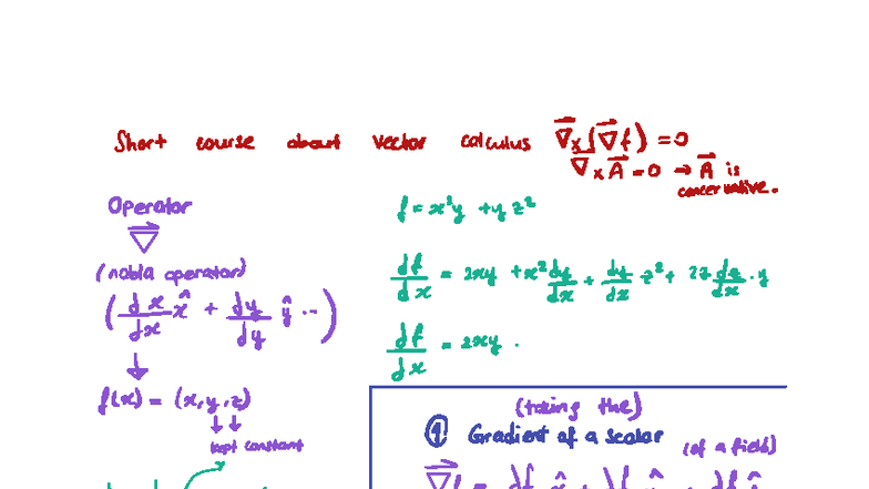 Vector Calculus: Divergence and Curl Concepts (Course Tx 15F) - Studocu