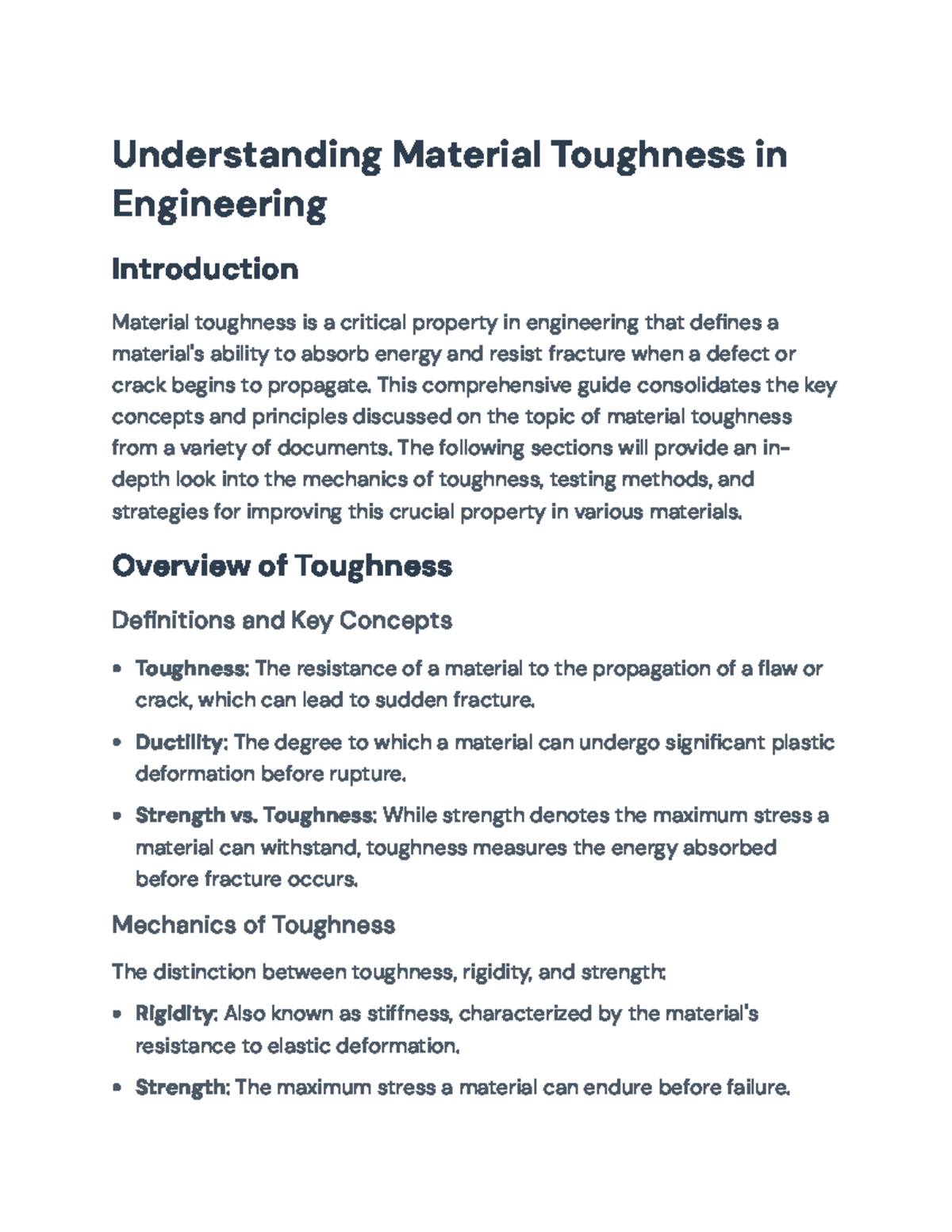 Understanding Material Toughness: Key Concepts & Applications in Eng ...