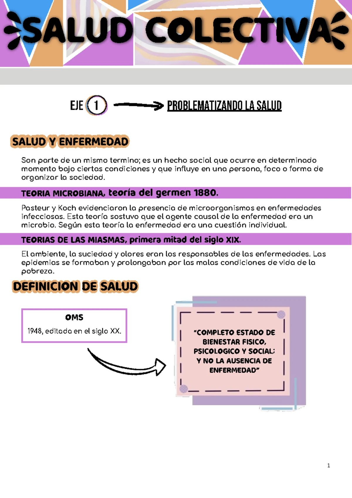 Parcial 1 Salud Colectiva: Evolución y Determinantes de la Salud - Studocu