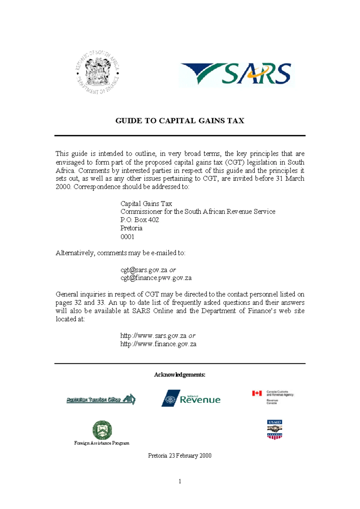 Instalment Credit Agreements: SARS Tax Principles & Examples (IN48 ...