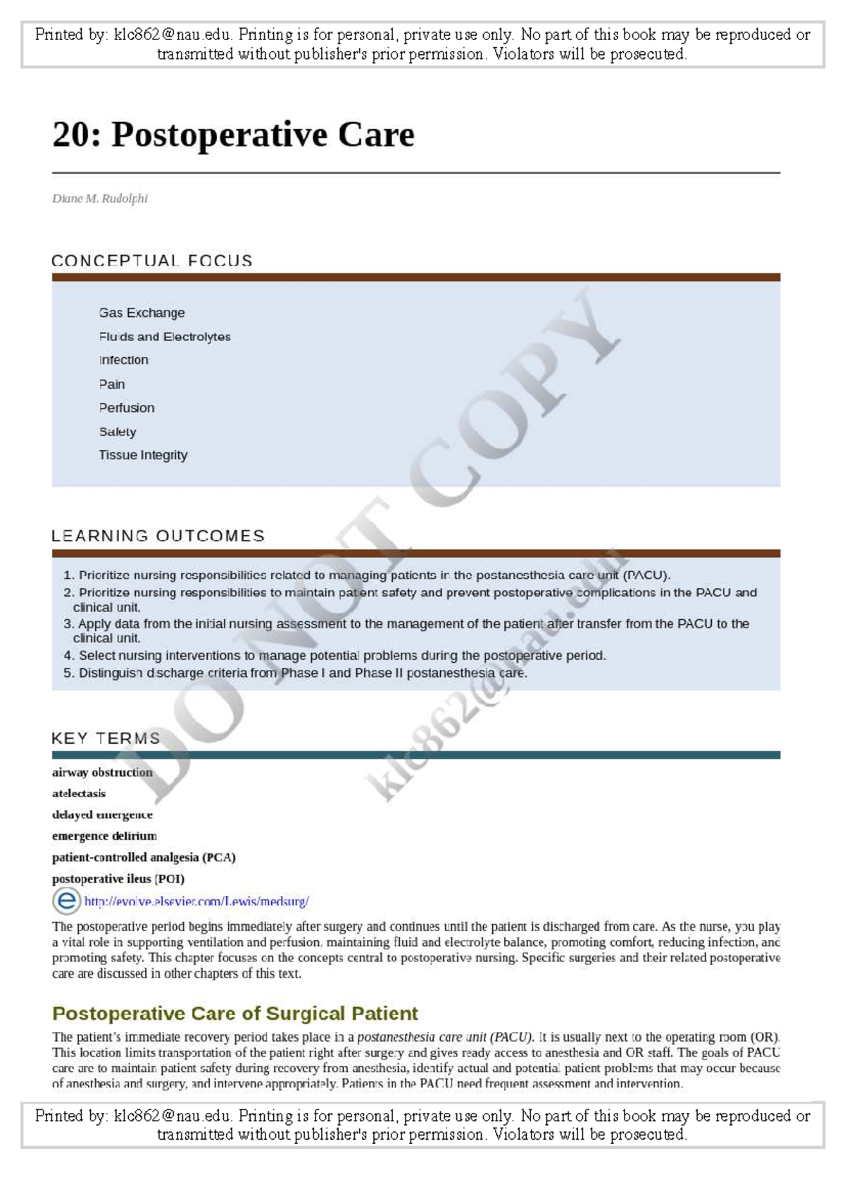Lewis's Med-Surg Nursing: Assessment & Management Overview - Studocu