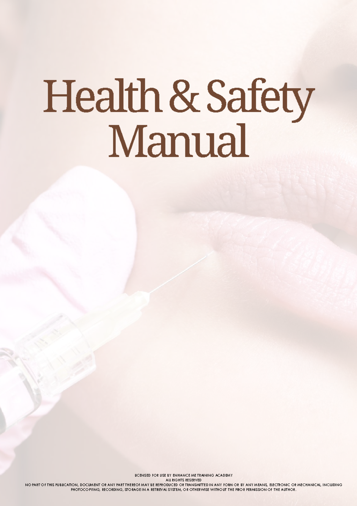 Health & Safety Manual for Aesthetic Practices: Compliance & Protocols ...