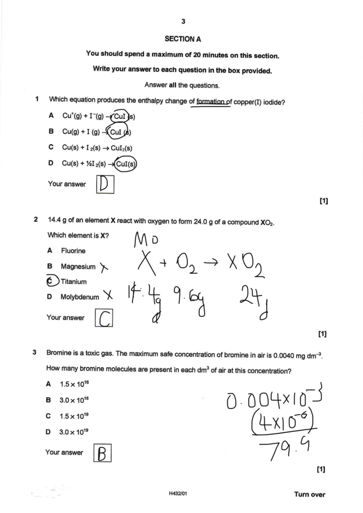A2 OCR Test Paper 2: Section A Questions and Answers - Studocu