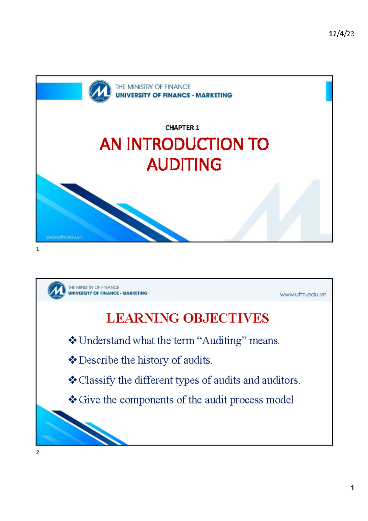 CHAPTER 1: INTRODUCTION TO AUDITING AND AUDIT TYPES - Studocu