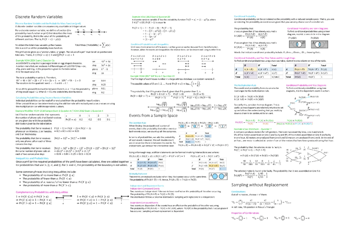 2024 VCE Mathematical Methods 1: NHT External Assessment Report - Studocu