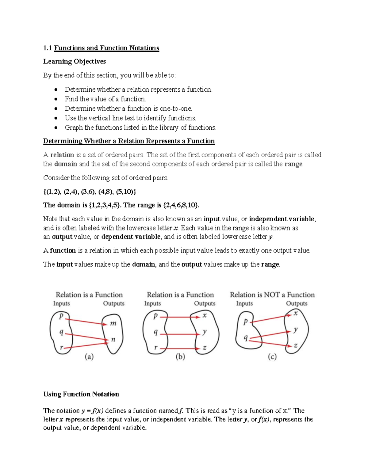 Functions and Function Notations: Concepts and Applications (Precalc 1. ...