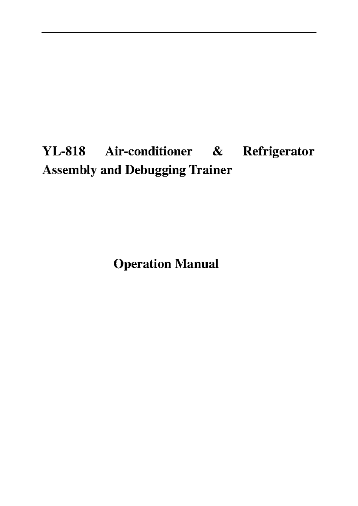 Melab 3 Aircon Operation Manual: Assembly & Debugging Guide - Studocu