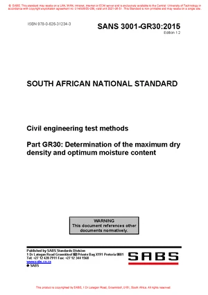 SANS3001-GR3 - NOTES - ISBN 978-0-626-28031- SANS 3001-GR3: Edition 1 ...