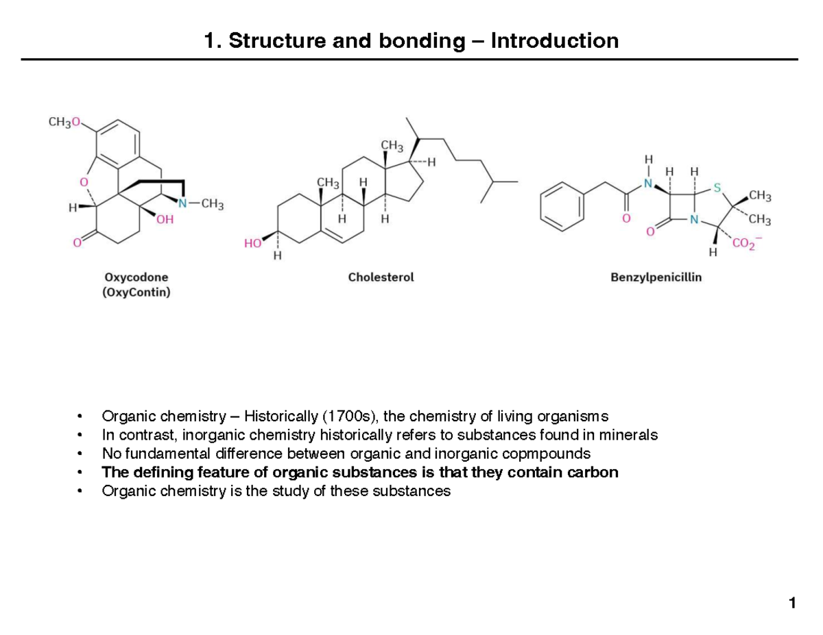 Organic Chemistry 101: Structure and Bonding Overview - Studocu