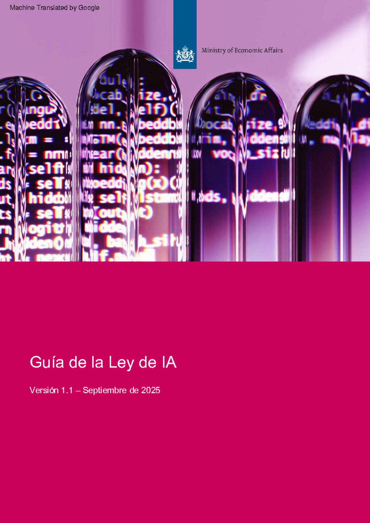 Guía de la Ley de IA - Versión 1.1 (Septiembre 2025) - Studocu