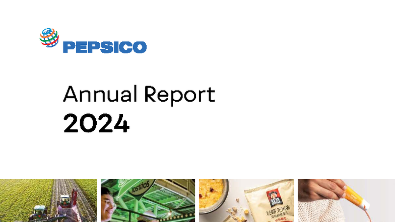 2024 PepsiCo Annual Report: Financial Highlights and Growth Strategies ...