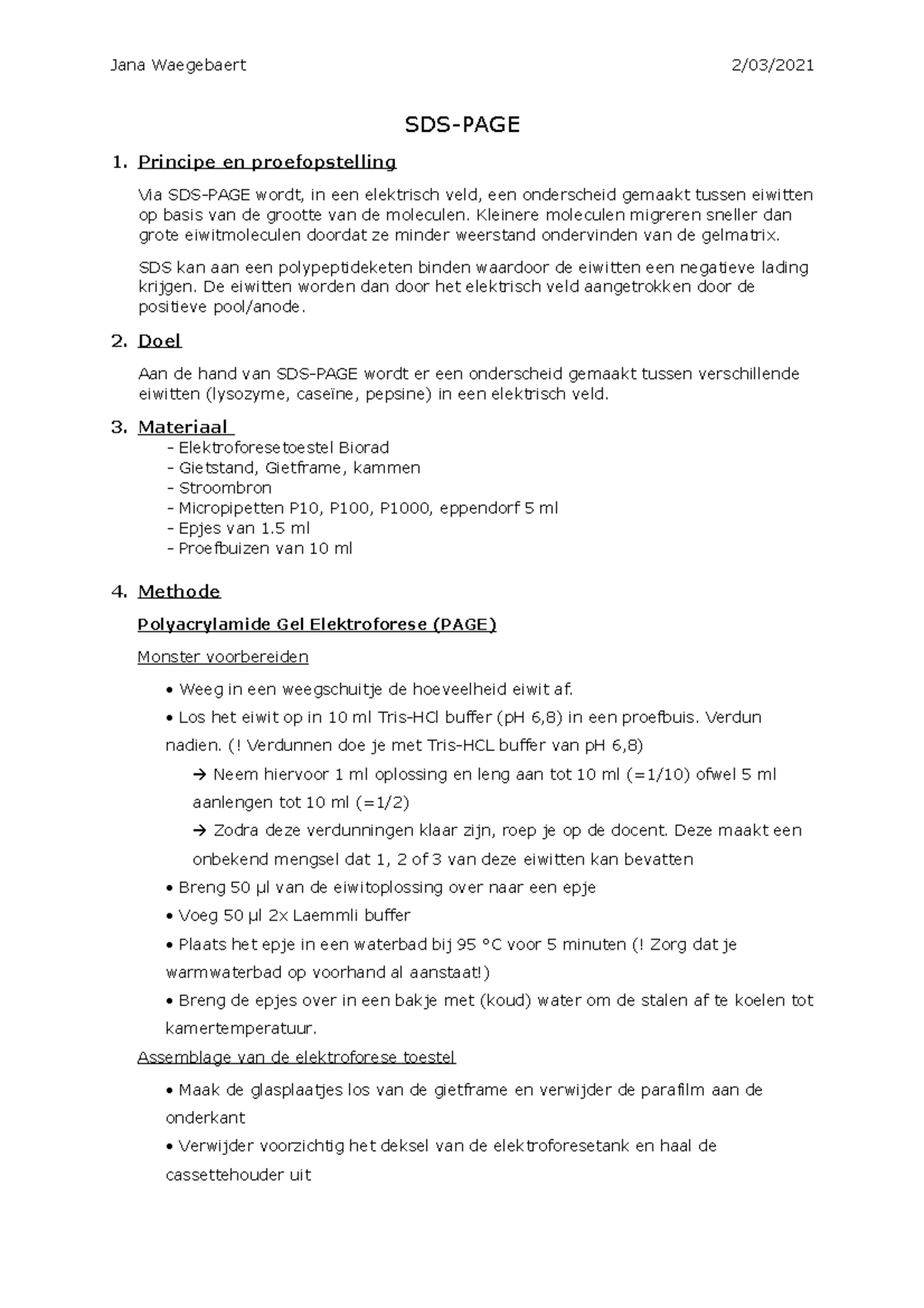 SDS-PAGE: Principles, Methods, and Applications in Protein Analysis ...