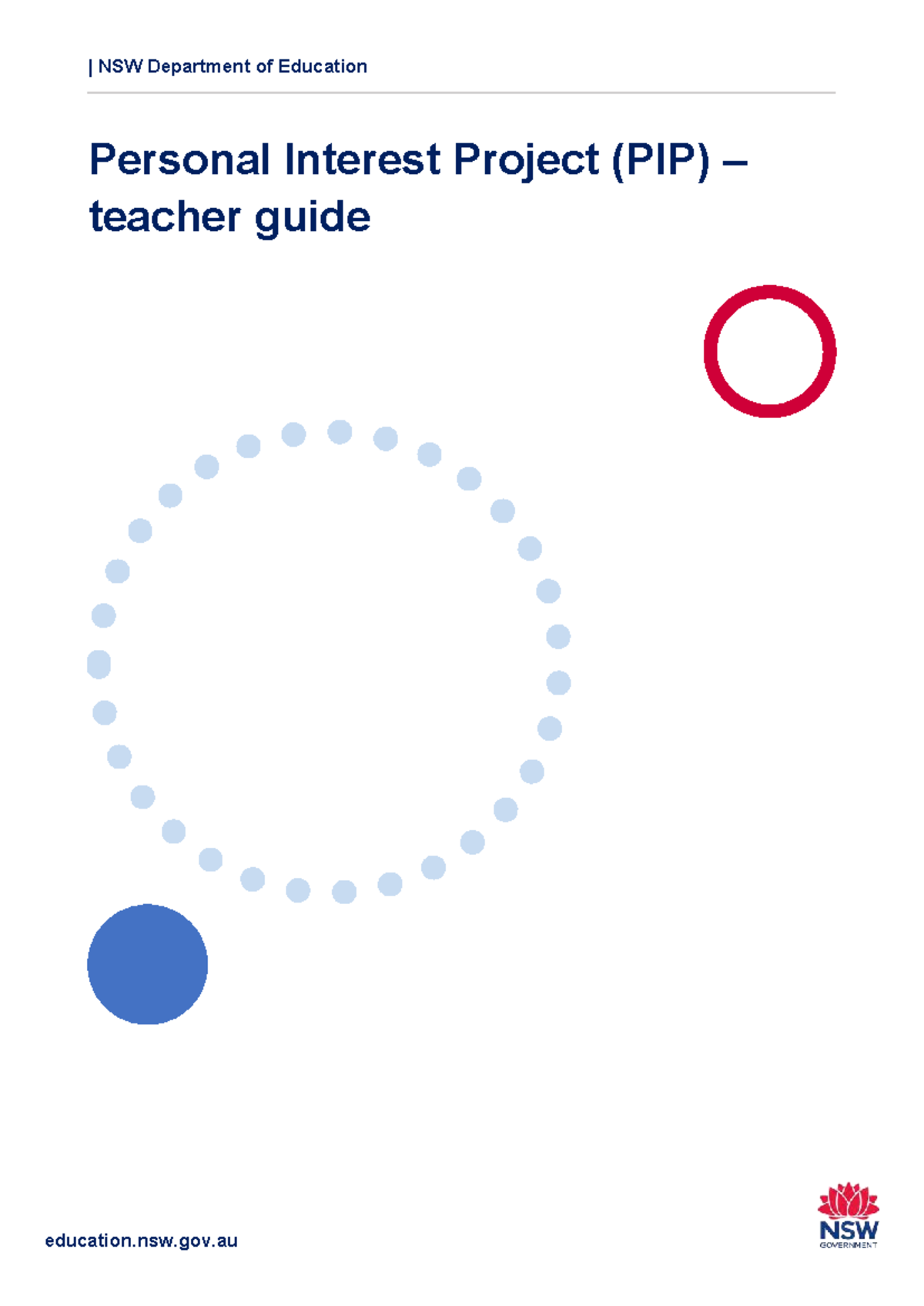 S6 Society and Culture: Personal Interest Project (PIP) Teacher Guide ...