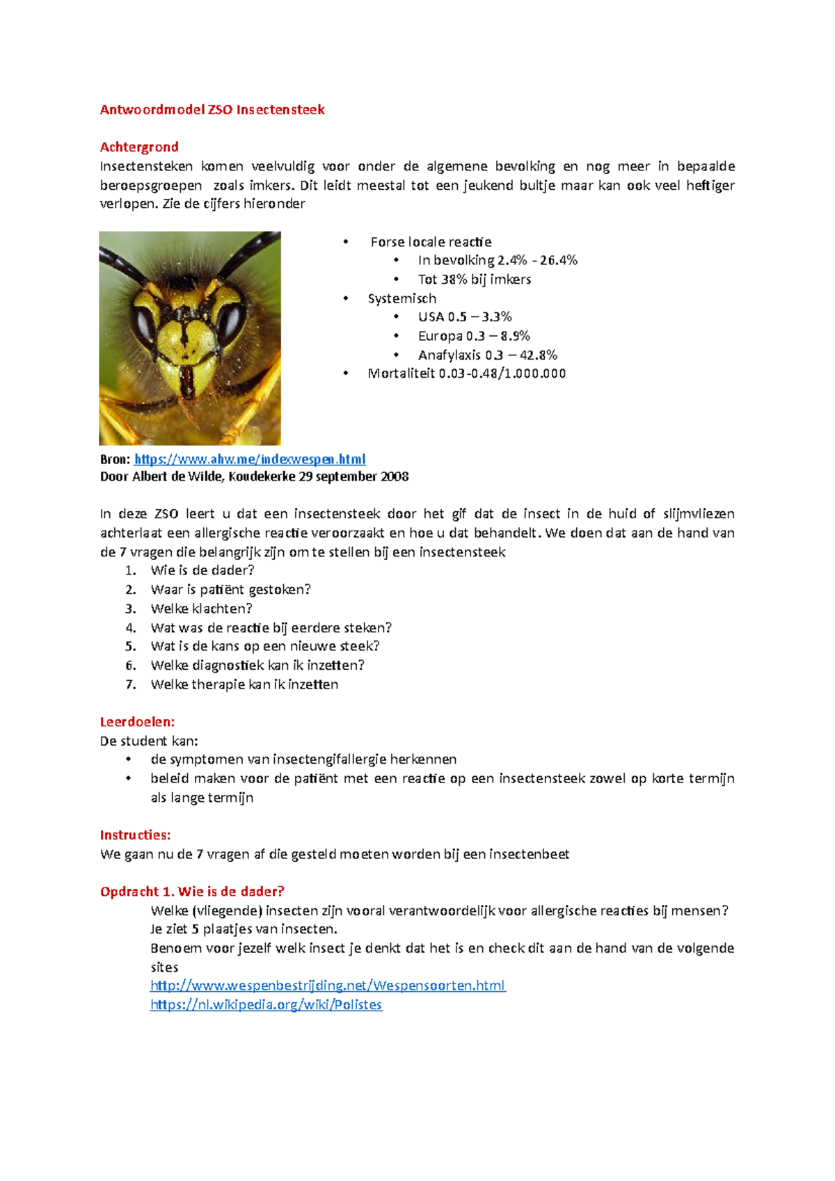 ANTW ZSO 2019-2020: Insectensteek Behandelingen en Diagnostiek ...