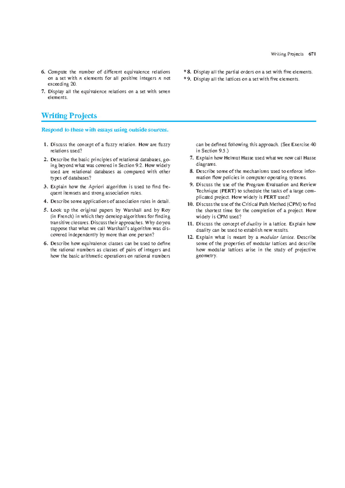 Graph Theory Writing Projects 671: Equivalence Relations and ...