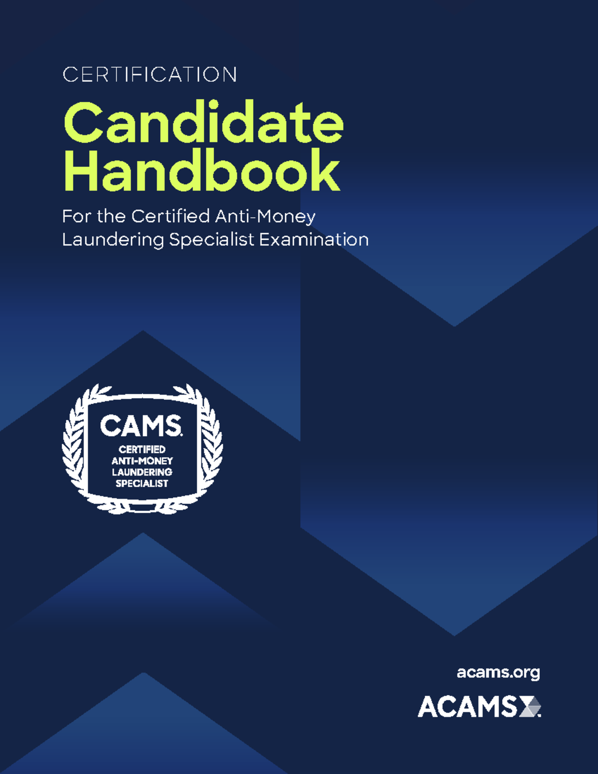 CAMS Certification Candidate Handbook: Essential Exam Guide - Studocu