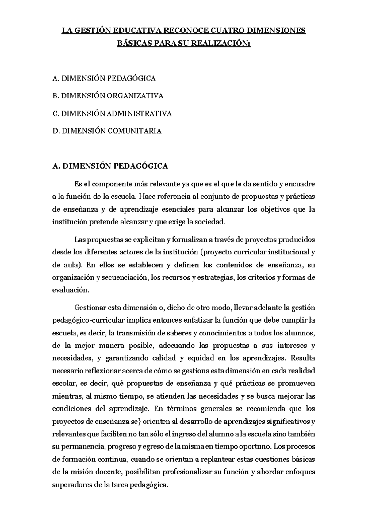 Dimensiones-2020 - dimensiones 2020 - LA GESTIÓN EDUCATIVA RECONOCE ...