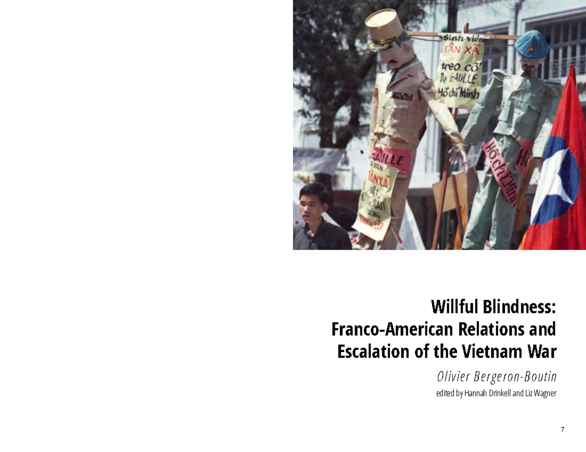 HIST 438: Franco-American Relations and the Vietnam War Escalation ...