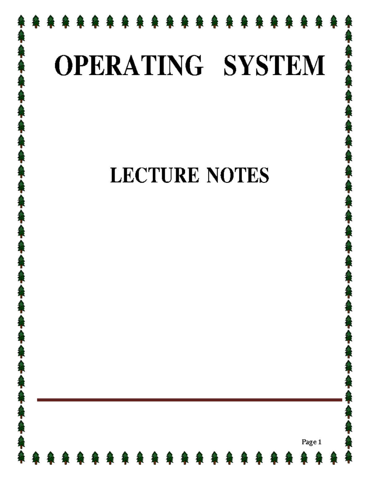 Operating Systems LECTURE NOTES (OS-2-92) - Key Concepts & Services ...