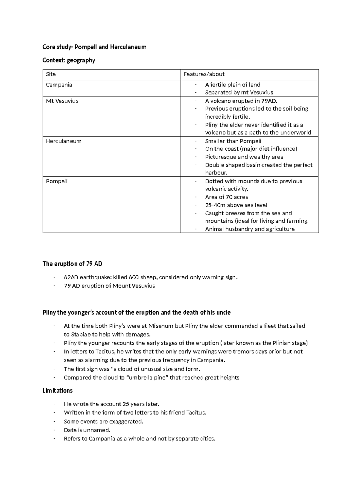 Core Study: Eruption of Mt Vesuvius and Its Impact on Pompeii ...