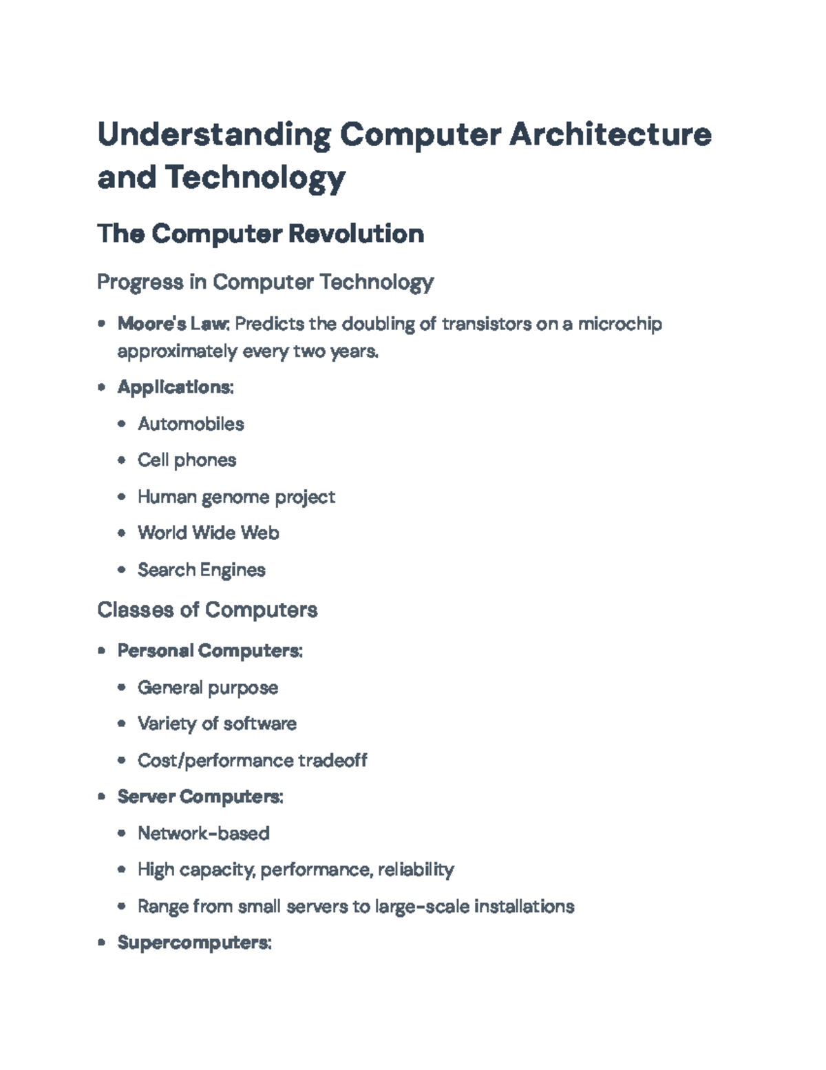 Computer Architecture Principles and Performance Metrics Overview ...