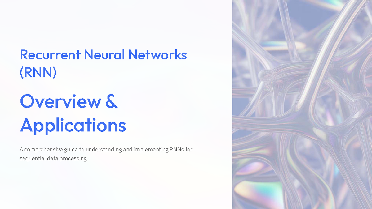 Recurrent Neural Networks (RNN) Overview: Applications & Challenges ...
