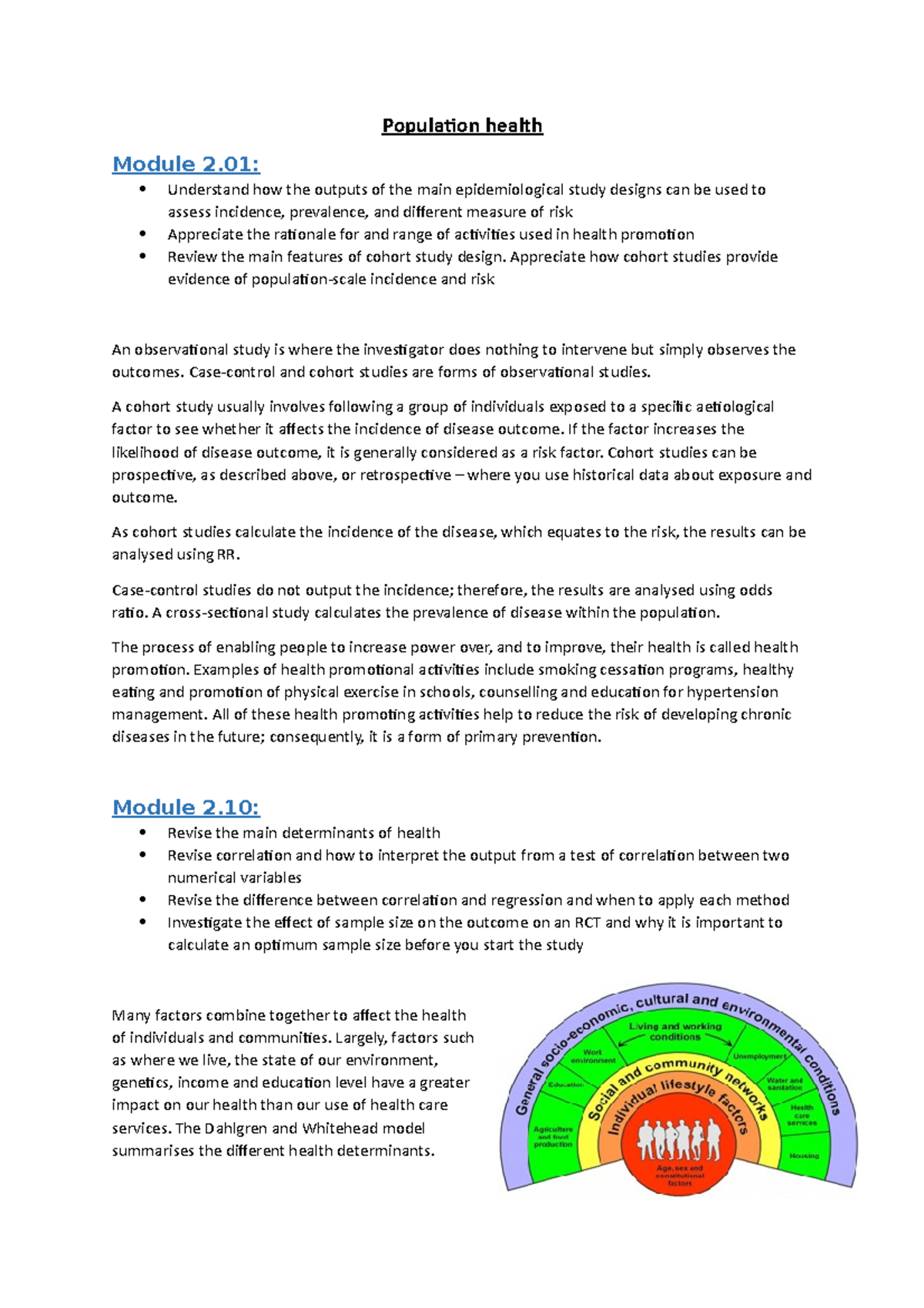 Population Health Notebook - Population health Module 2: Understand how ...