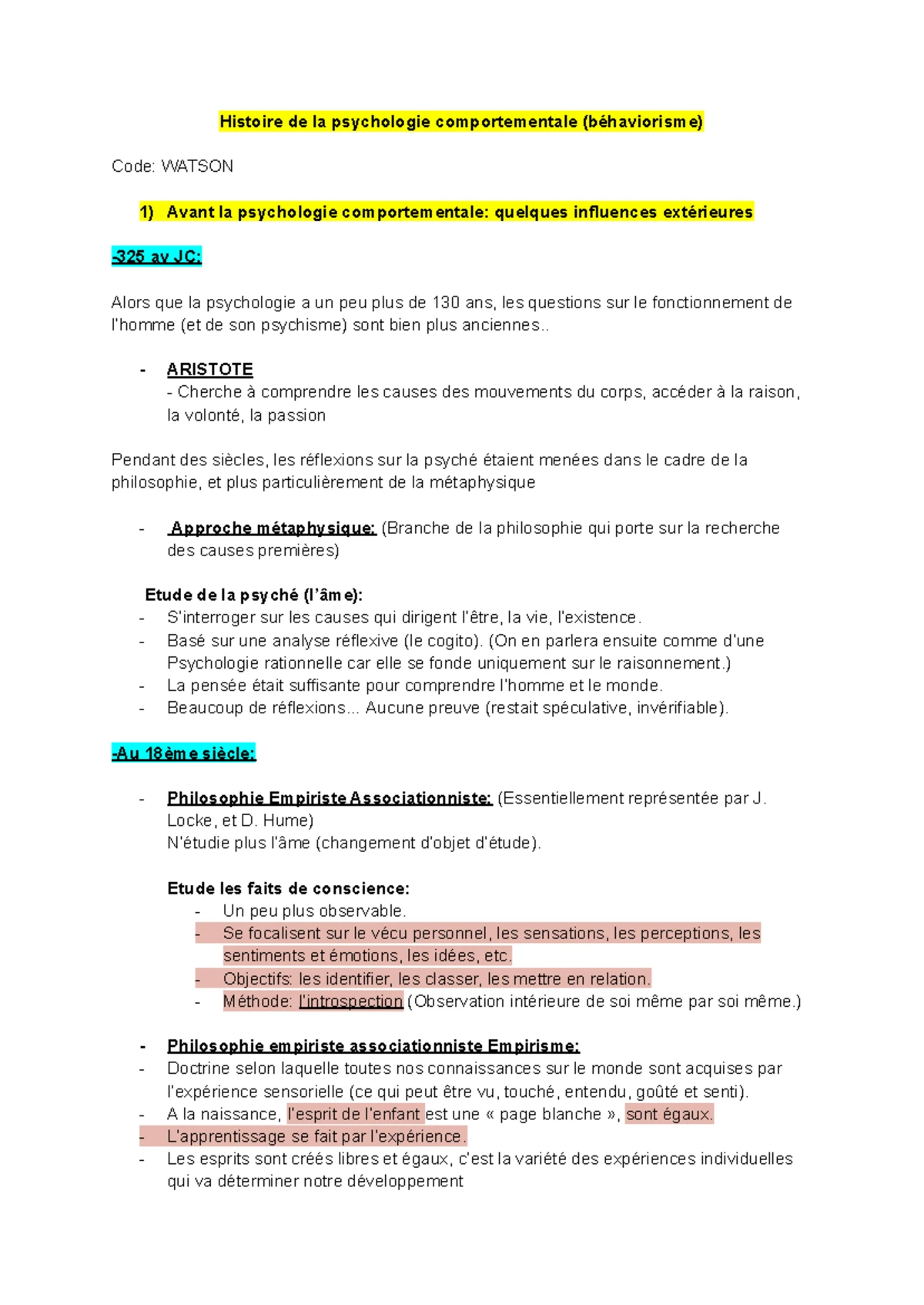 Histoire de la psychologie comportementale (béhaviorisme) - Histoire de ...