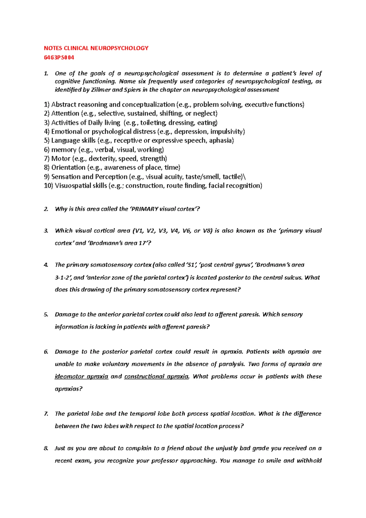 Word Association Test - Psychological Assessment - PSYCHOLOGICAL ...