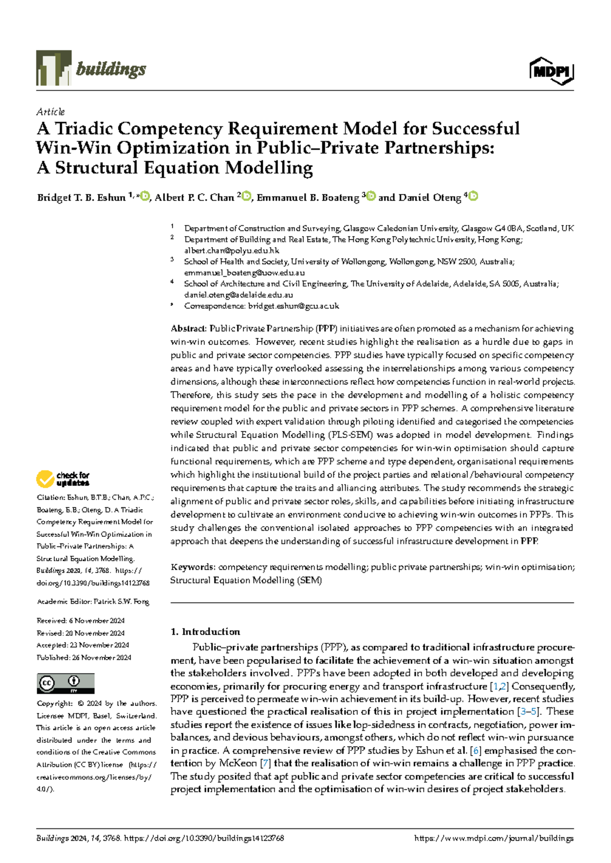 A Triadic Competency Requirement Model for Successful Partnerships in ...