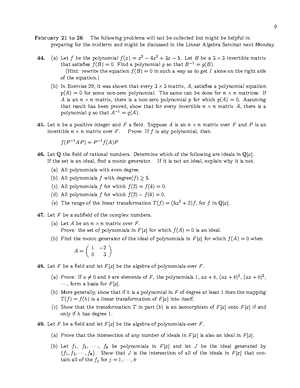 MATH 554 Prob 02 - Problem questions given in Class, Professor Carl ...