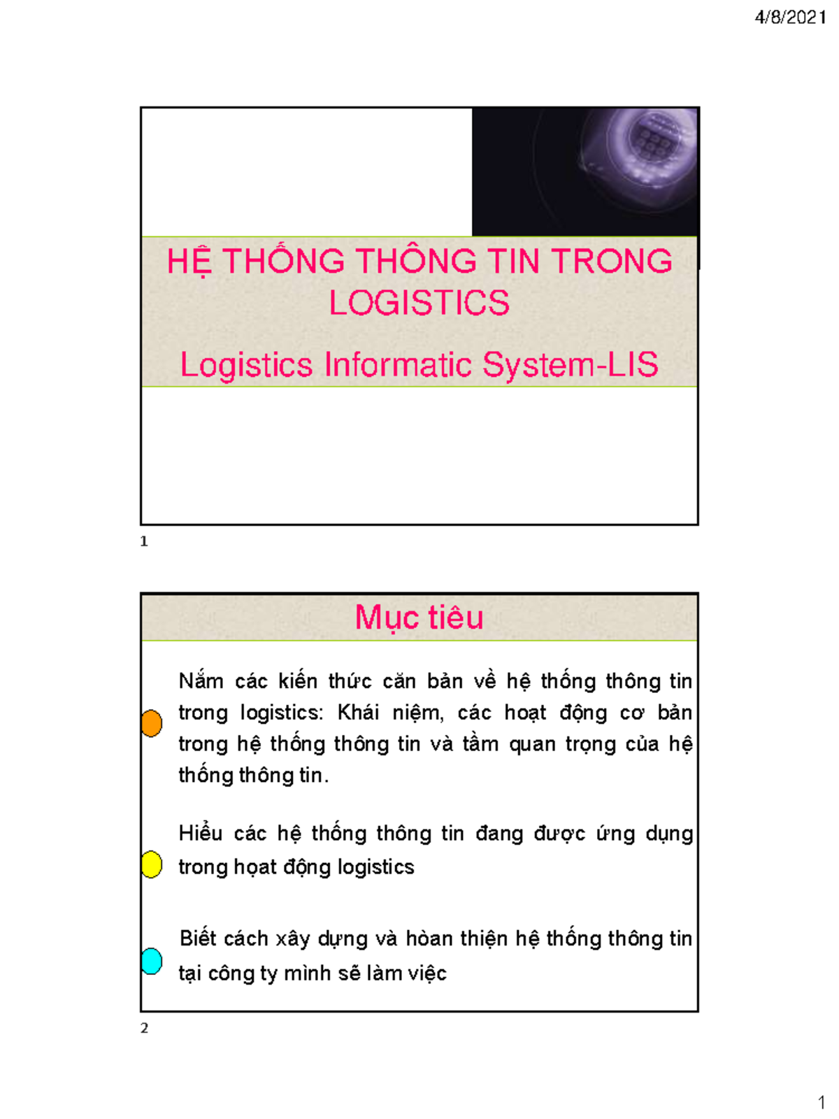 HTTT trong Logistics: Cấu trúc và Ứng dụng Hệ thống Thông tin - Studocu