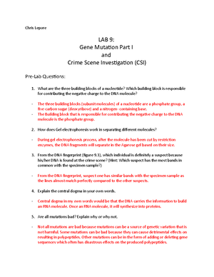 BIO Evidence for Evolution Activity - Biology Dry Lab: EVIDENCE OF ...