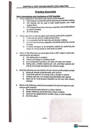 MAS TEST - Test - The formula for Contribution Margin Ratio (CMR) is: a ...
