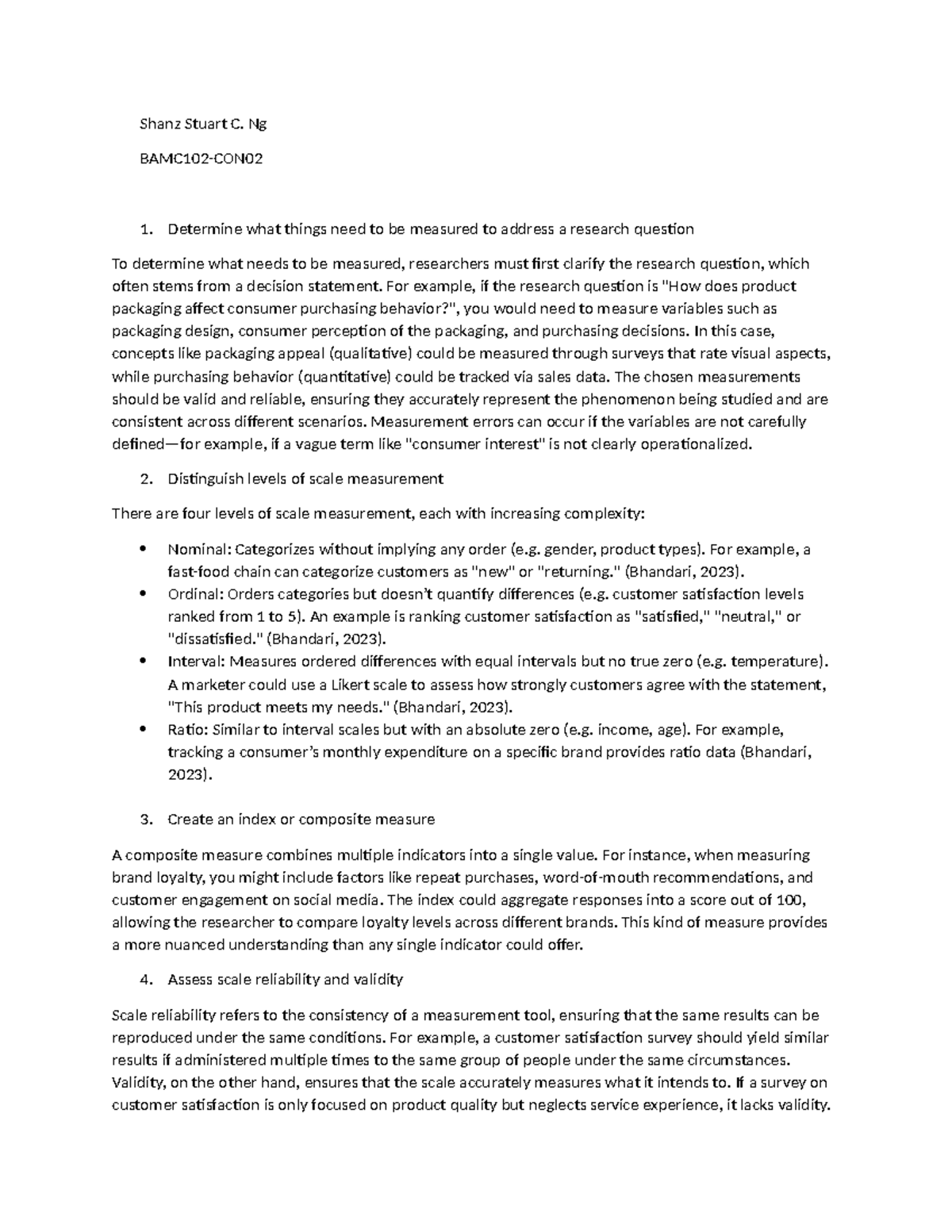 M1 A5 BAMC102 - Measuring Variables for Research Questions - Studocu