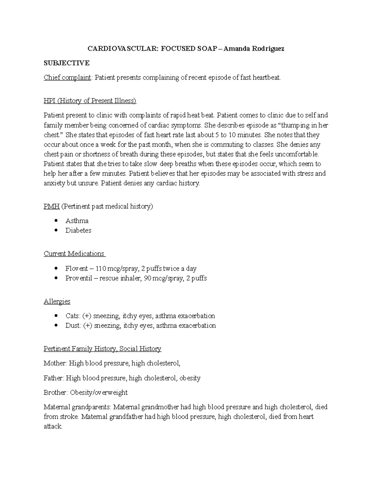 TINA JONES NEURO SOAP NOTE - SHADOW HEALTH DCE 94% Documentation - Studocu