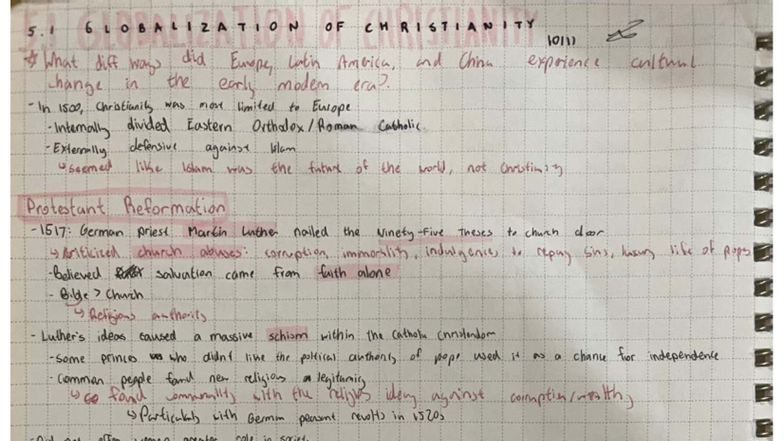 AP World History Chapter 4 Notes (Unit 5): Globalization of ...