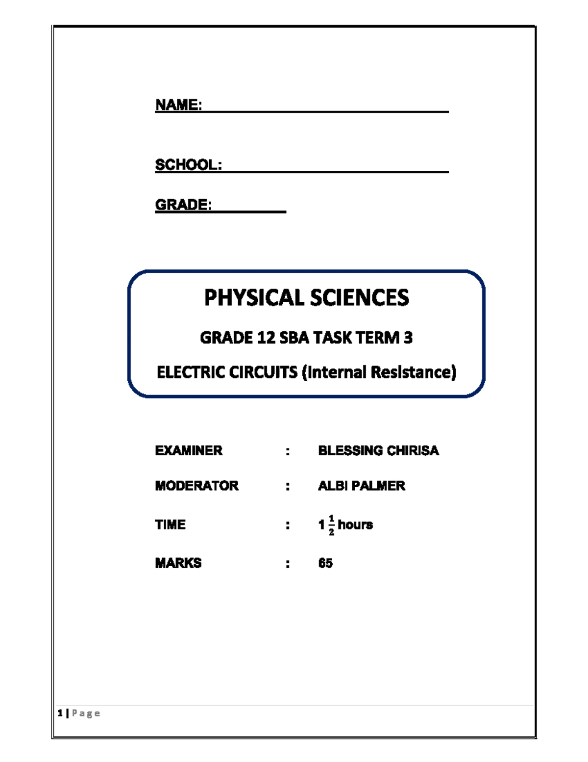 Grade 12 Chemistry Study Material Pack (2024) - Key Topics & Q&A - Studocu