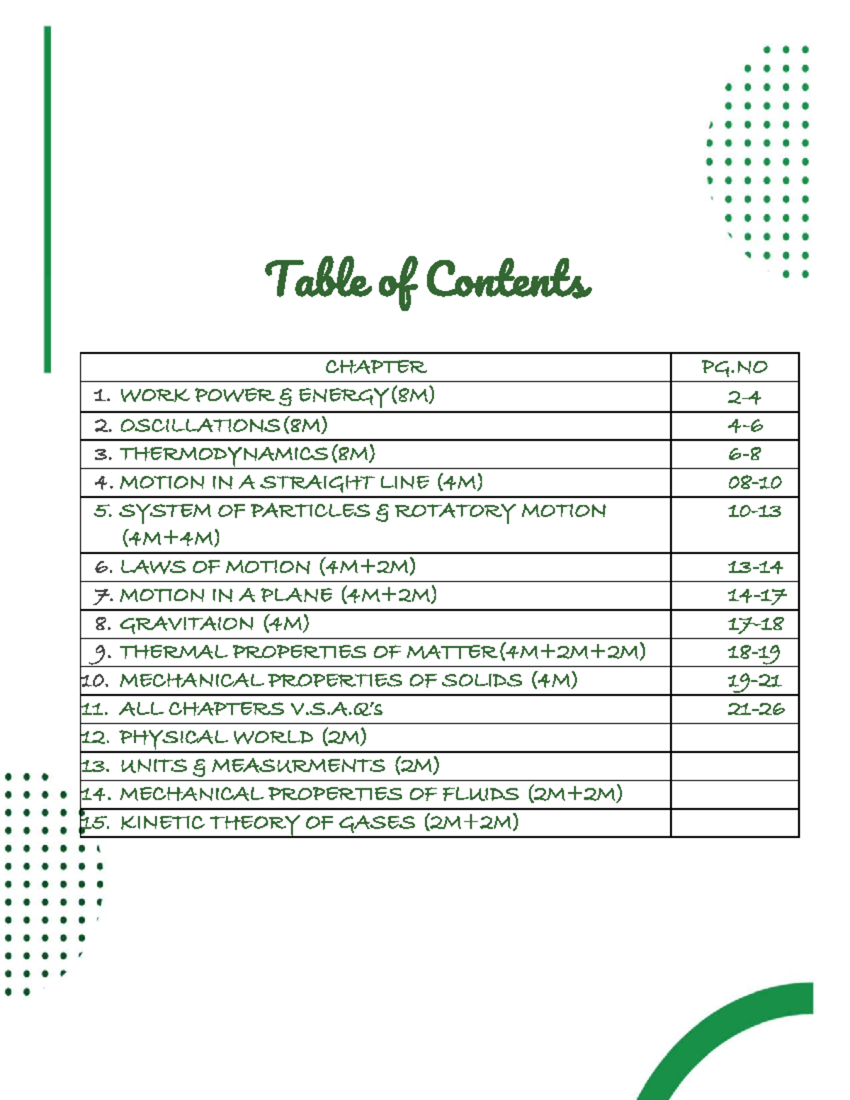 Final Exam Study Guide: Physics Topics (251111, 113114) - Studocu