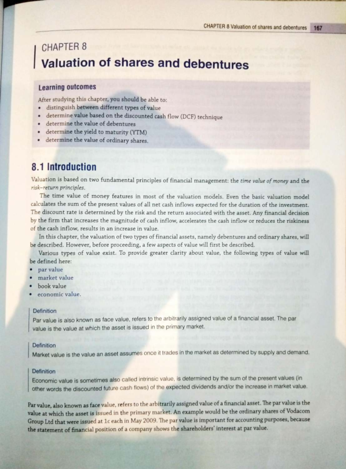 CHAPTER 8: Valuation of Shares and Debentures - Key Concepts and ...