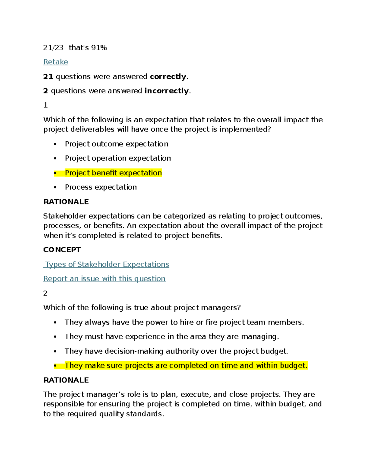 Sophia Unit 1 - Milestone 1: Understanding Project Management Concepts - Studocu