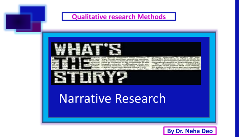 Qualitative Research Methods: Understanding Narrative Research - Studocu