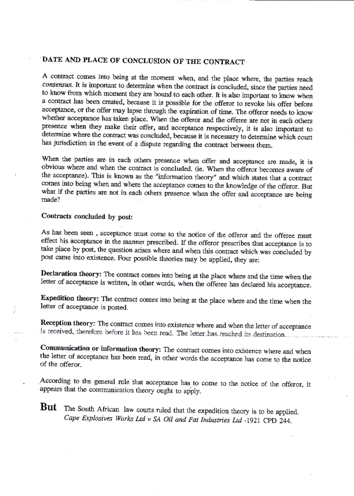 3 - Requirements for valid contract part2 - DATE AND PLACE OF ...