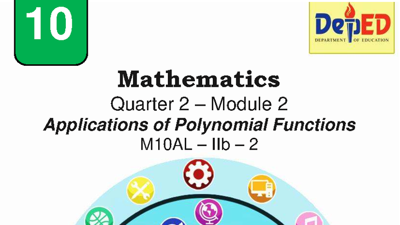Math 10 Q2 M2: Applications of Polynomial Functions - Studocu